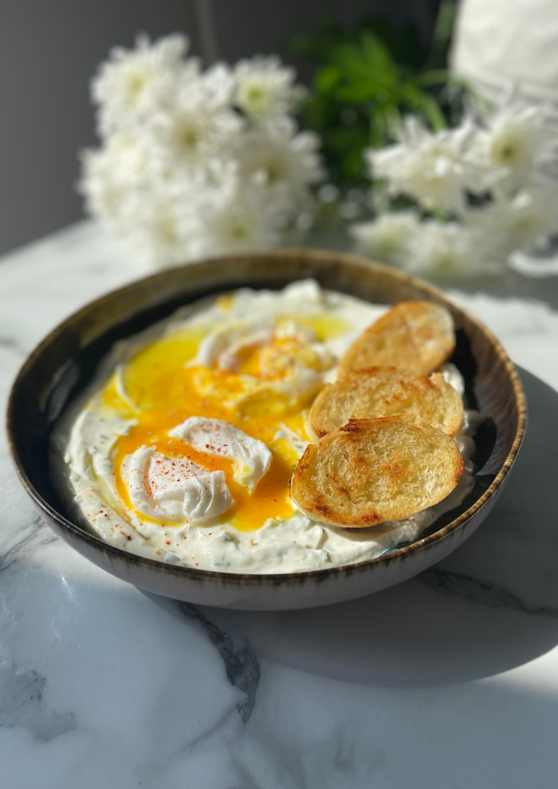 Labneh et oeuf poché - Ma Cuisine Enthousiaste